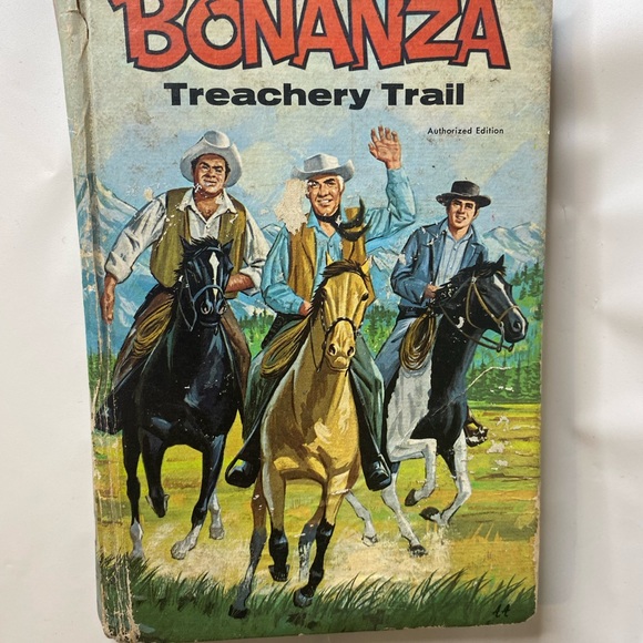 Other | Vintage Whitman Tv Book Bonanza Treachery Trail 1968 Nbc | Poshmark